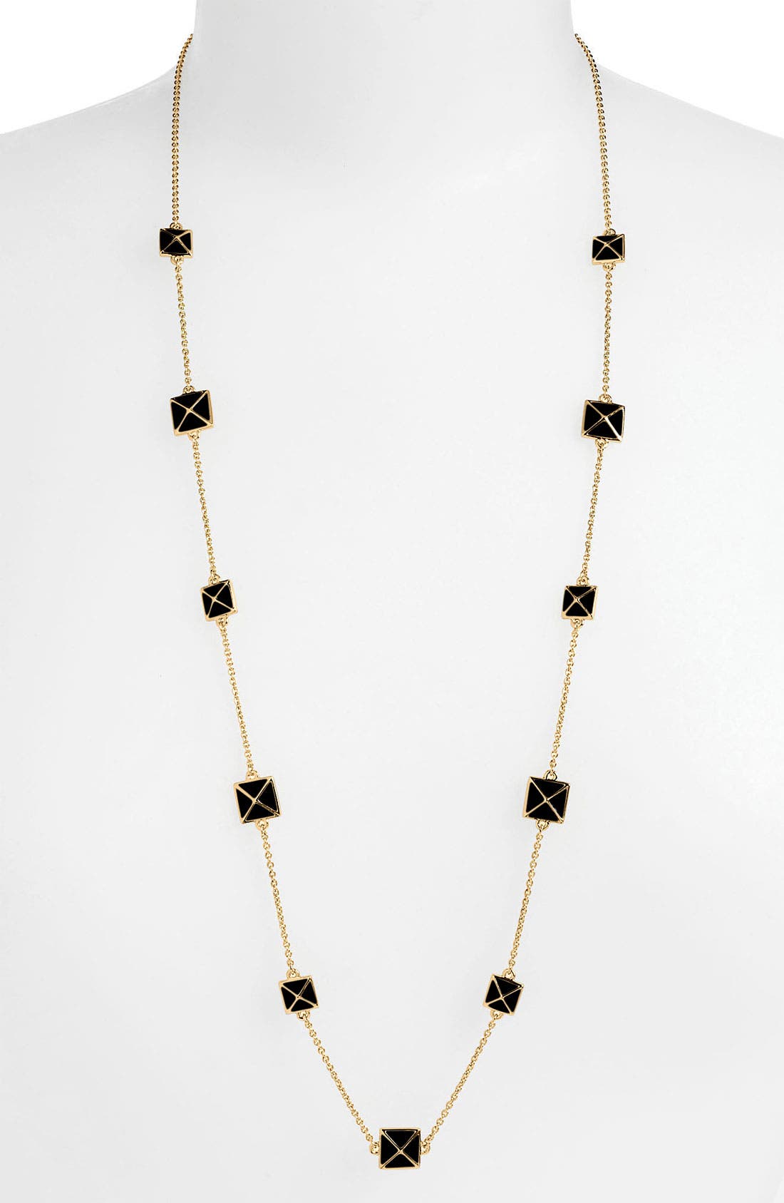 Kate Spade New York 'locked in' long pyramid necklace | Nordstrom