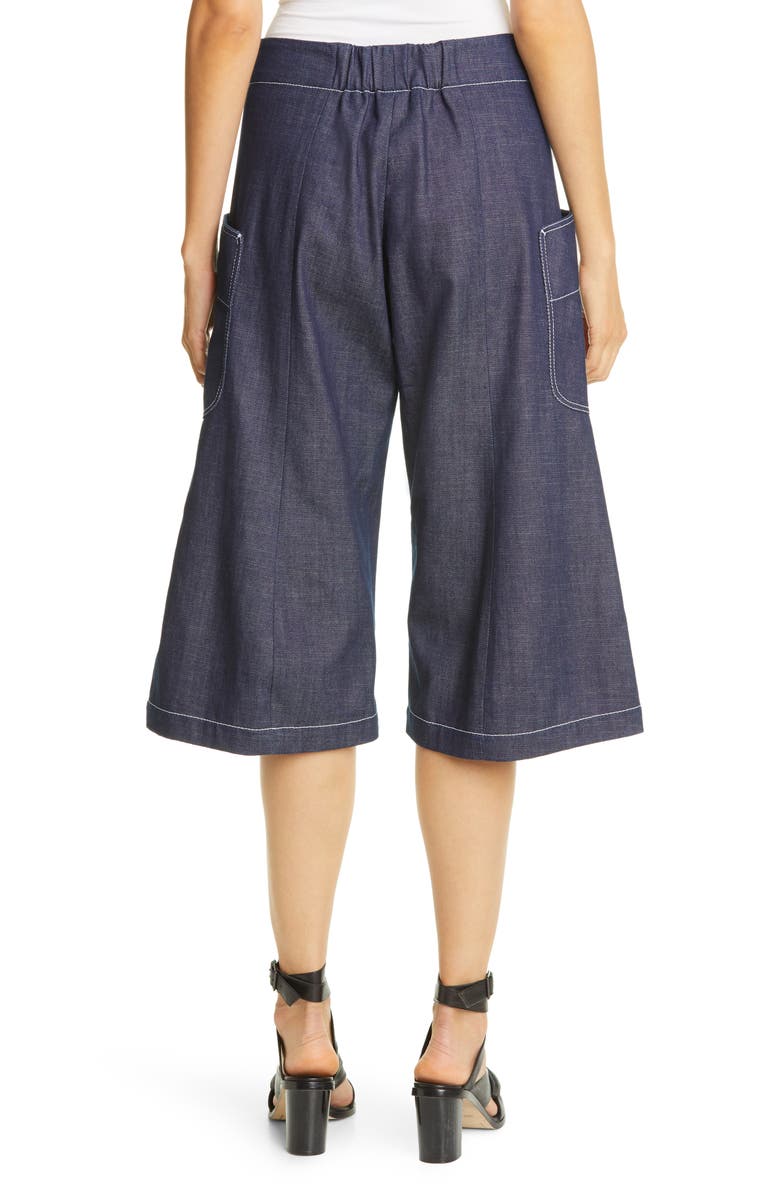 Zero + Maria Cornejo Curved Eda Denim Culottes | Nordstrom