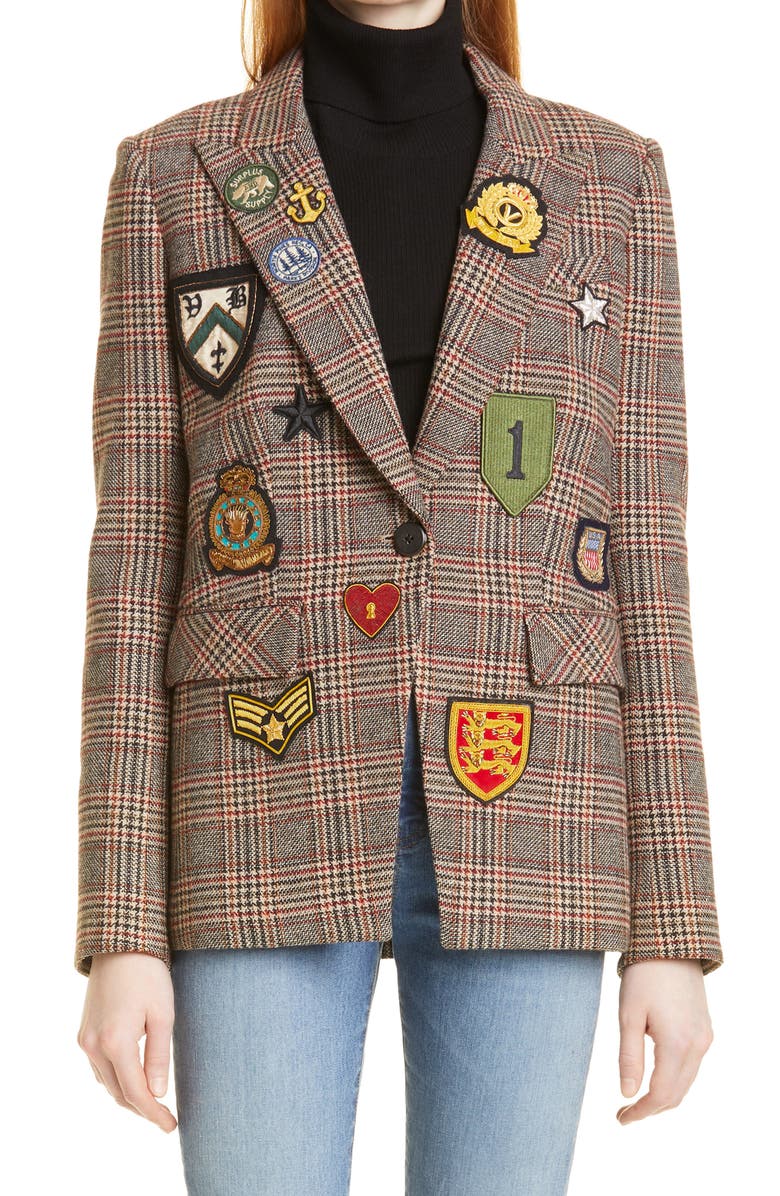 Veronica Beard Merlin Patch Dickey Wool Blend Jacket | Nordstrom