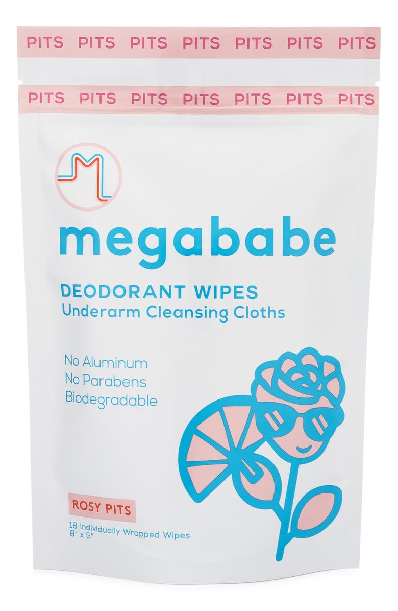 Megababe Rosy Pits Aluminum Free Deodorant Wipes | Nordstrom