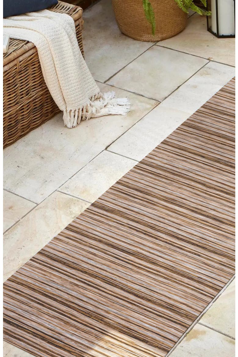 Finn Modern Farmhouse Pinstripe Indoor/Outdoor Area Rug | Nordstrom