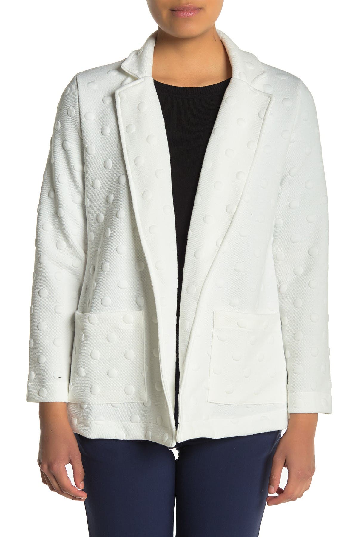 GRAY LA Long Sleeve Dot Textured Knit Jacket | Nordstromrack
