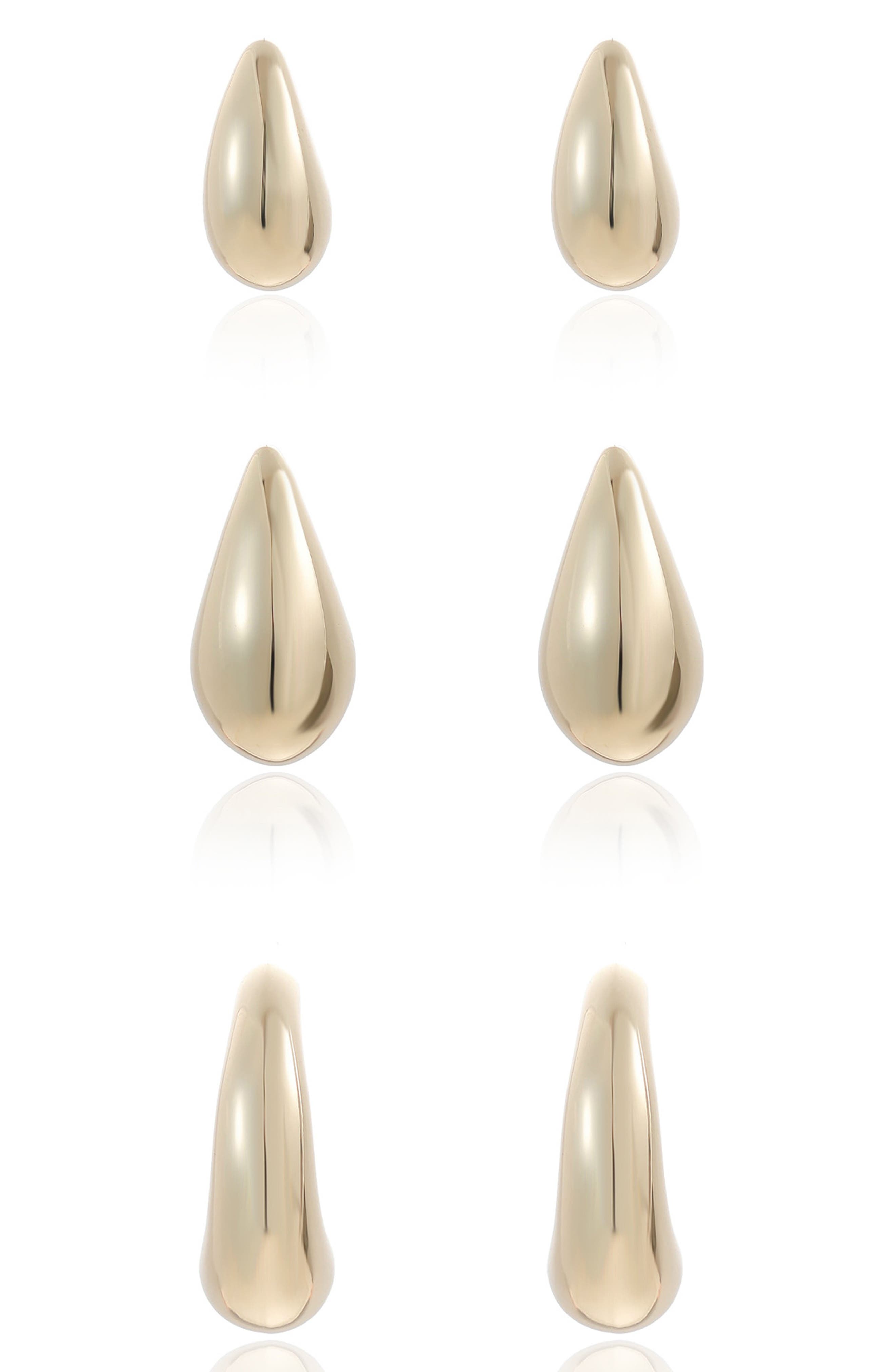 Ettika Set of 3 Domed Hoop Earrings | Nordstromrack