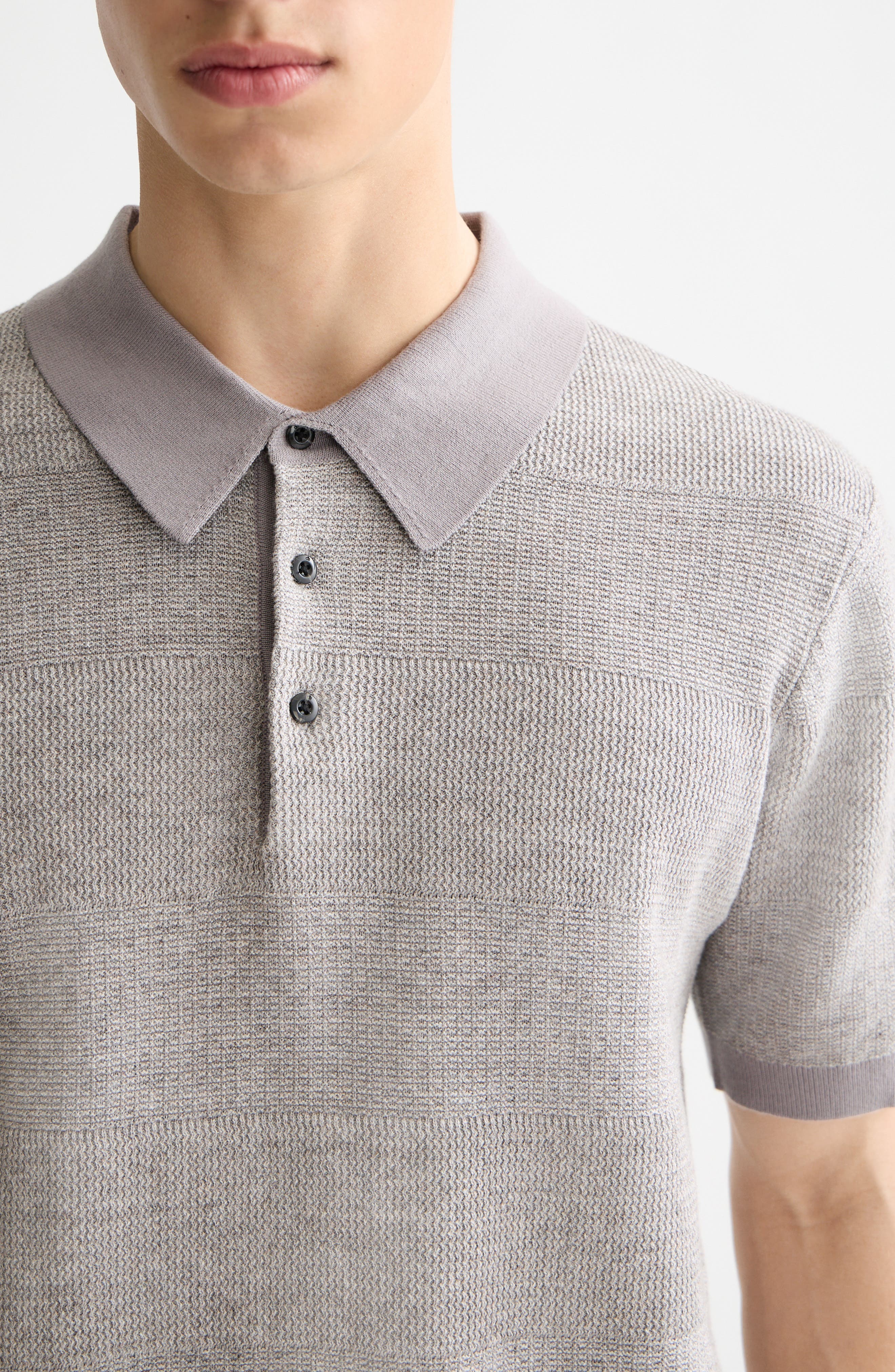 Scotch & Soda Tonal Stripe Cotton Polo Sweater | Nordstromrack