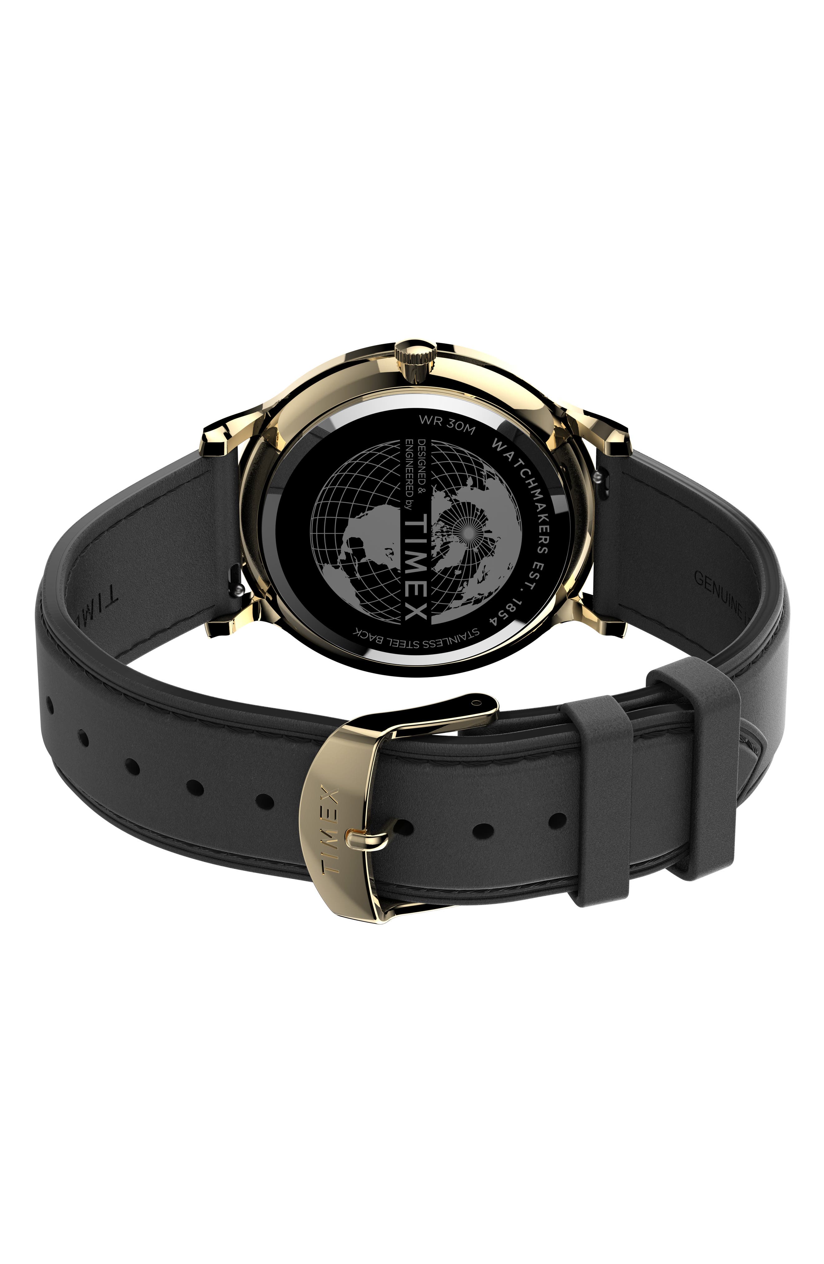 Timex® 3H Leather Strap Watch, 40mm | Nordstromrack