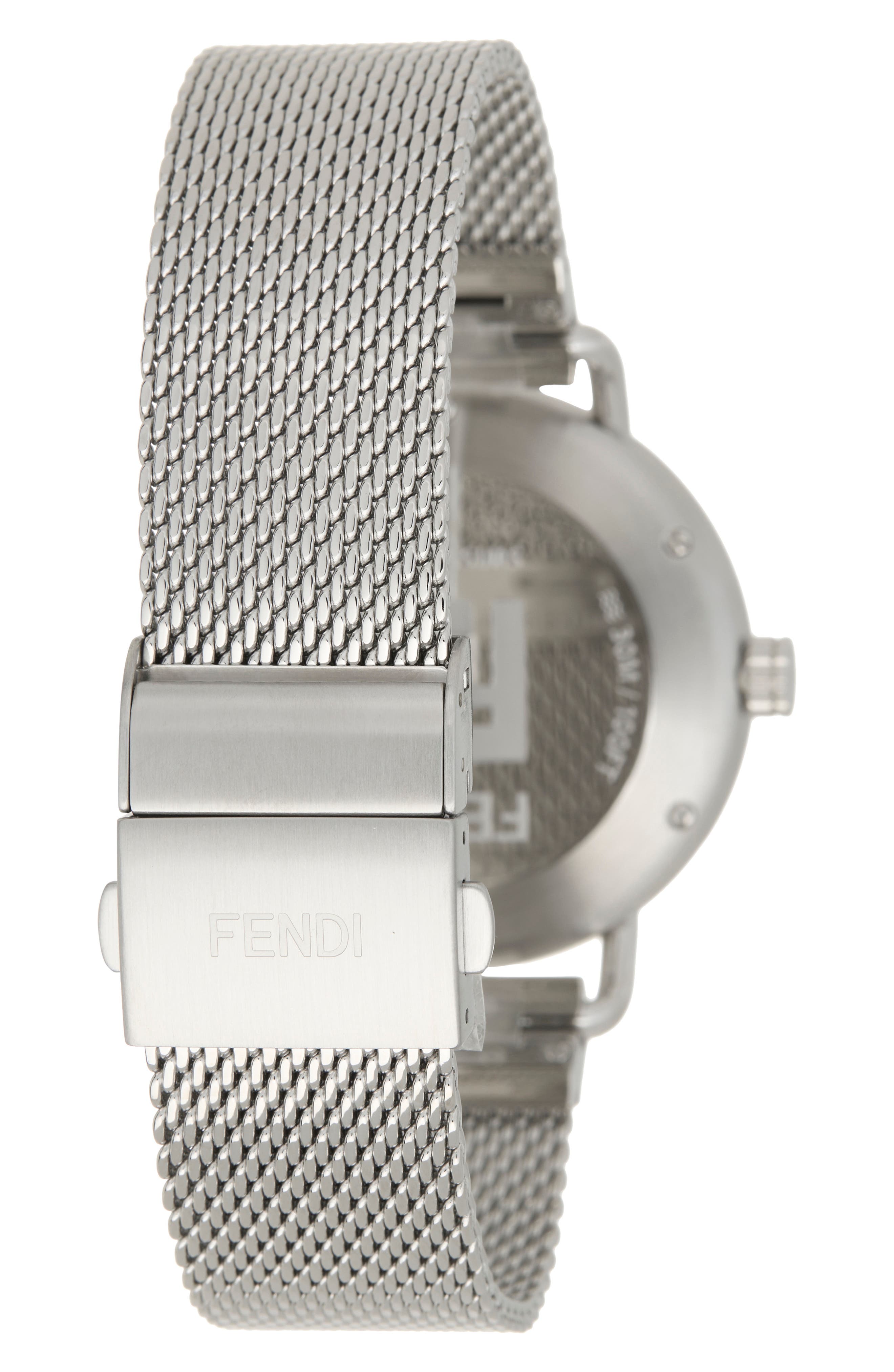 Fendi O'Lock Mesh Strap Watch, 42mm | Nordstromrack