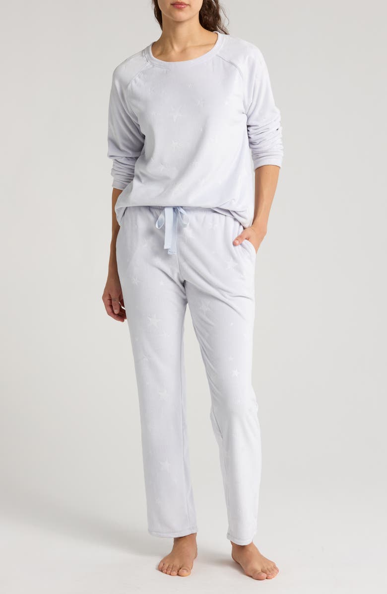 JACLYN Raglan Star Embossed Pajamas | Nordstromrack