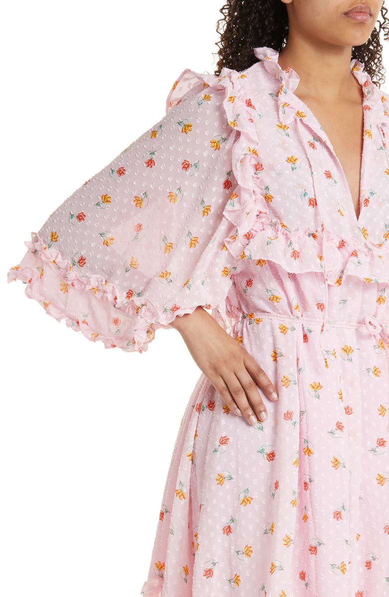 STELLA NOVA Barbara Jojo Clip Dot Long Sleeve Dress | Nordstromrack