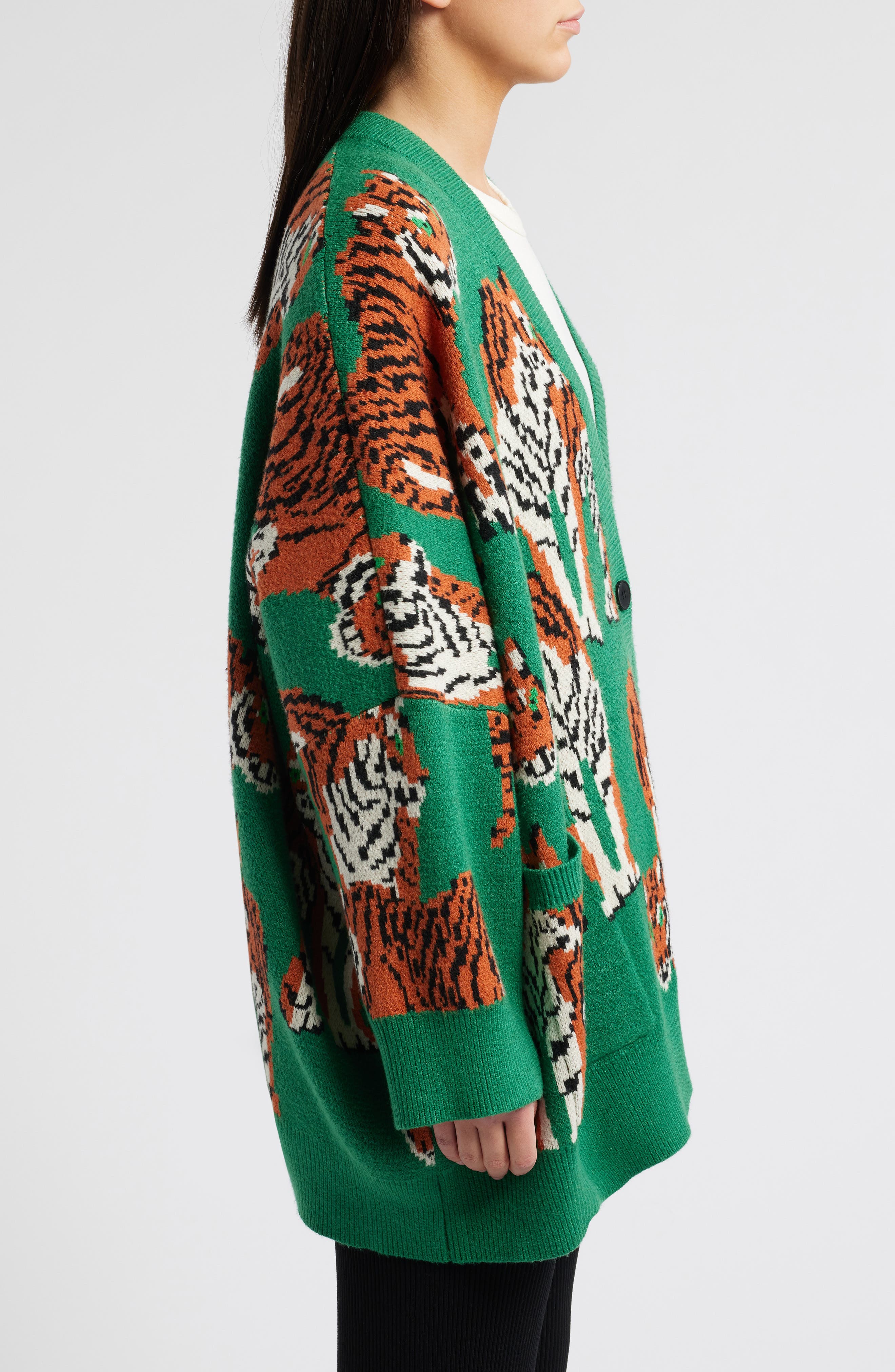Dressed in Lala Tiger Tales Oversize Cardigan | Nordstrom