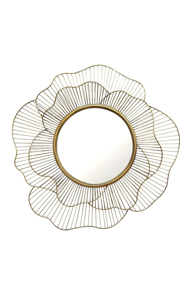 STRATTON HOME DECOR Gold Stella Wall Mirror | Nordstromrack