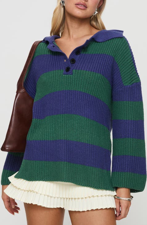 Women's Blue Striped Sweaters | Nordstrom