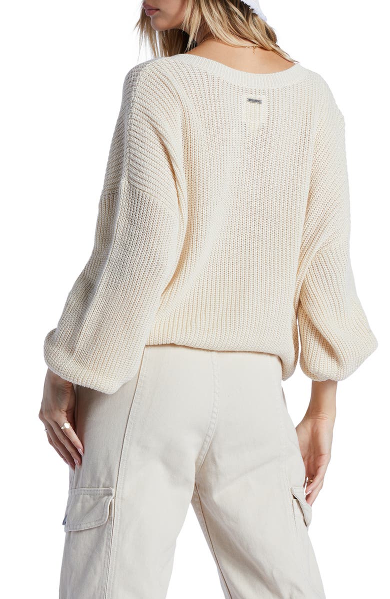 Billabong No Worries Relaxed Fit Split Neck Sweater | Nordstrom