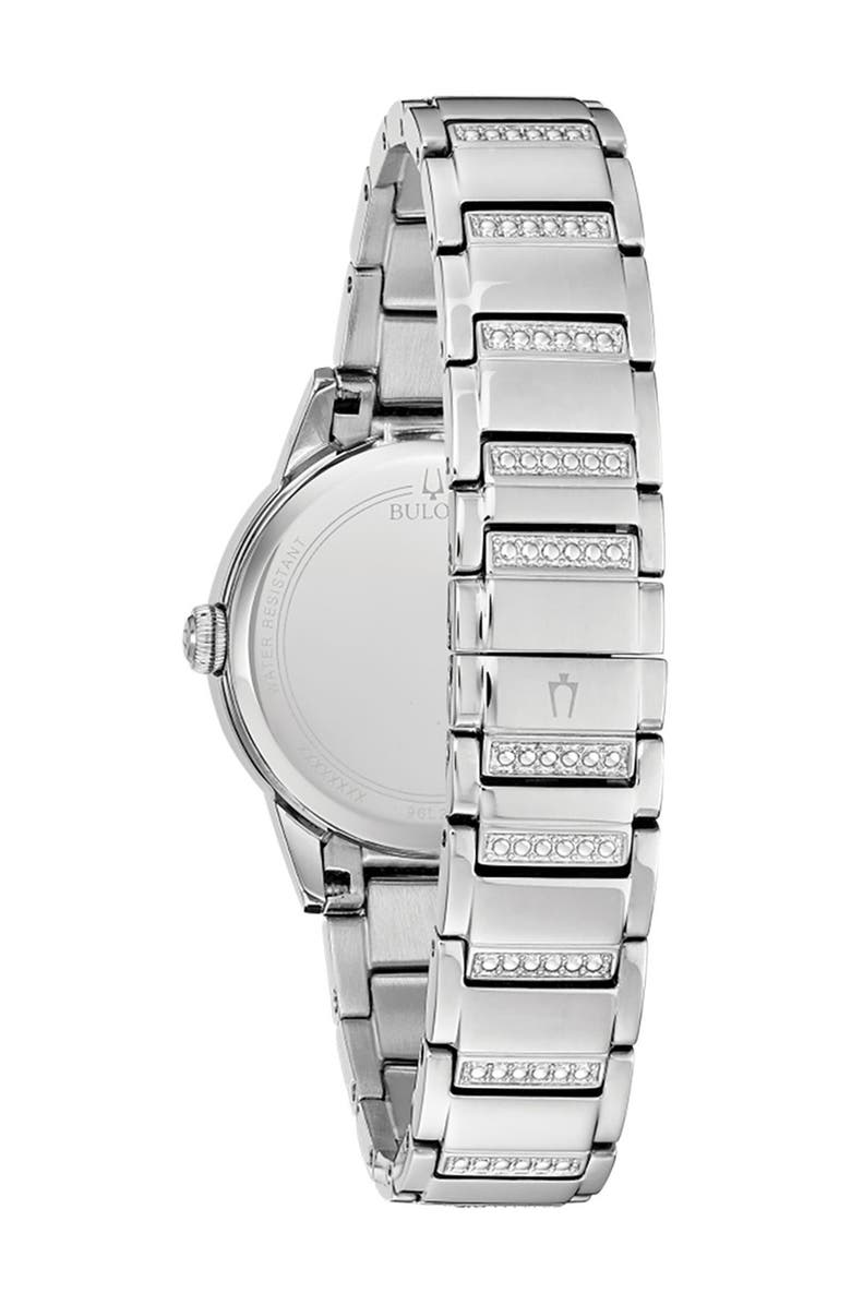 BULOVA Women's Turnstyle Crystal Accent Watch, 32.5mm | Nordstromrack