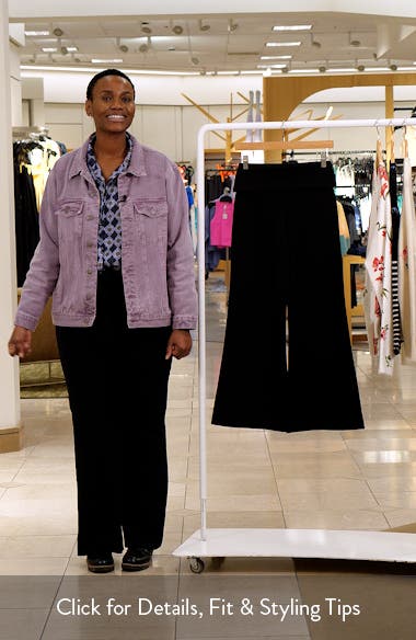 EDIKTED Wide Leg Foldover Pants | Nordstrom