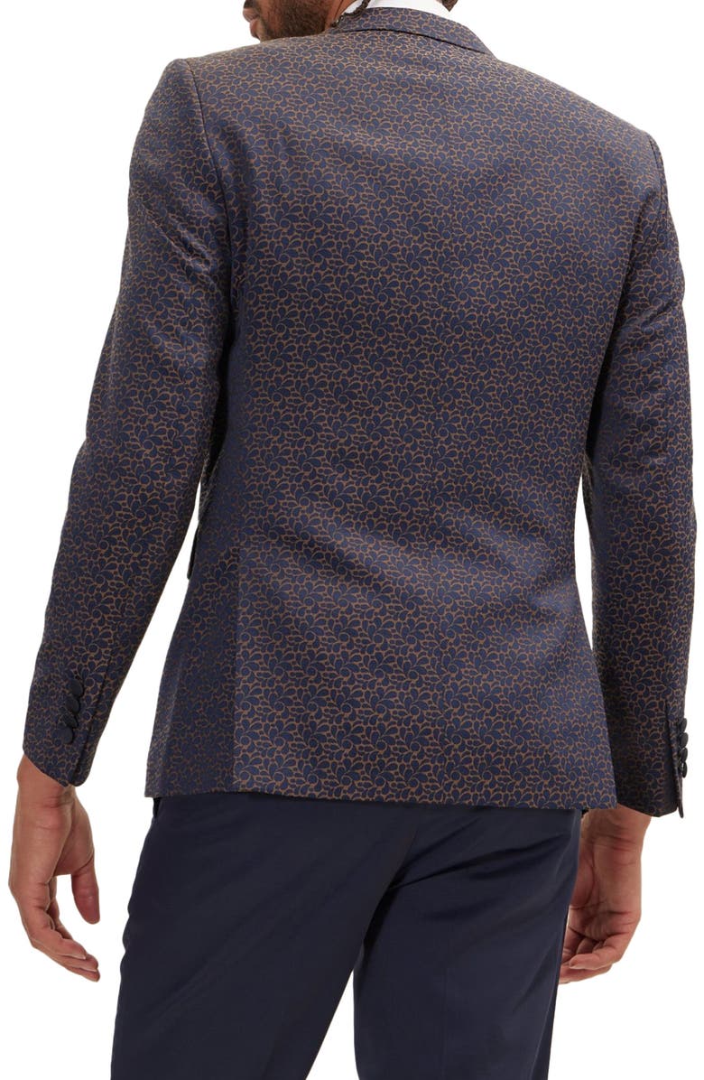 RON TOMSON Paisley Pattern Tuxedo Jacket | Nordstromrack