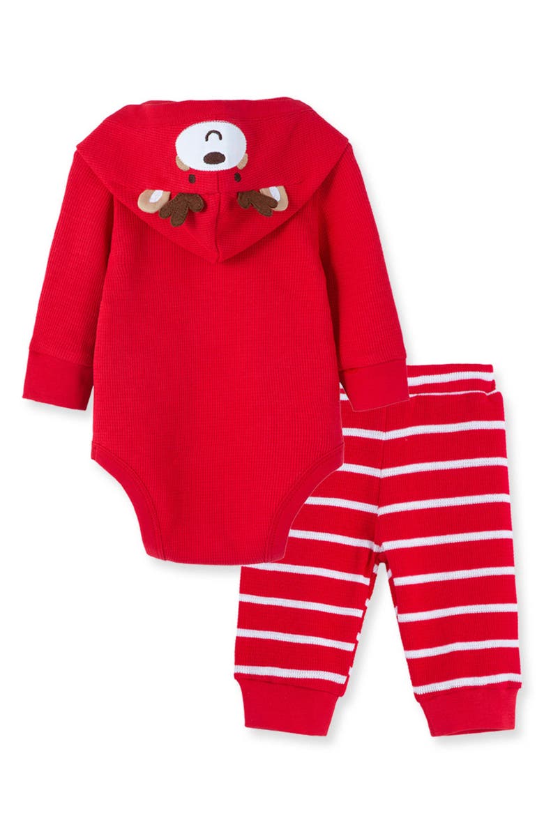 Little Me My First Christmas Reindeer Bodysuit & Pants Set | Nordstromrack