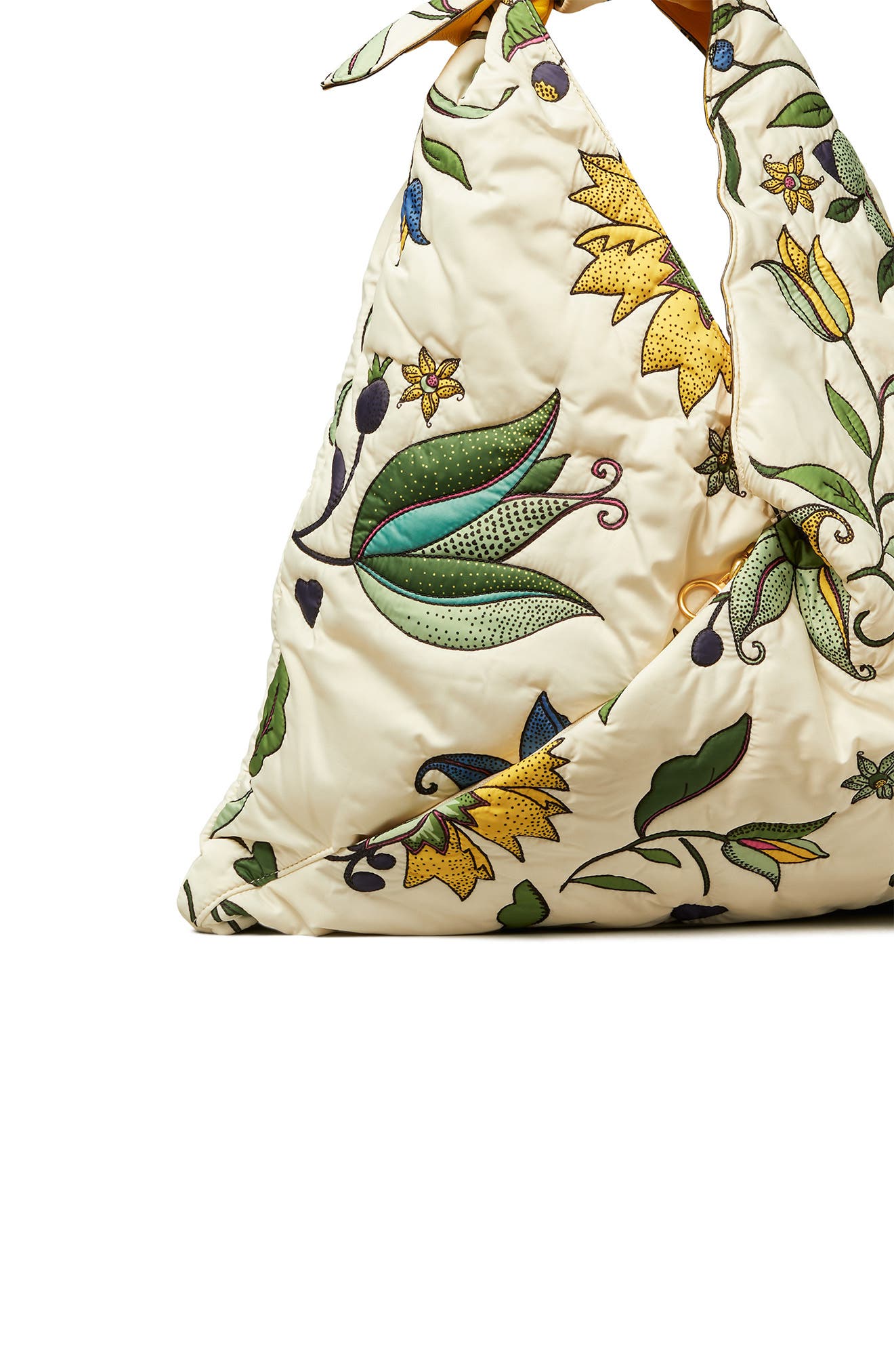 Tory Burch Zoe Quilted Floral Embroidered Tie Shoulder Bag (Men ...
