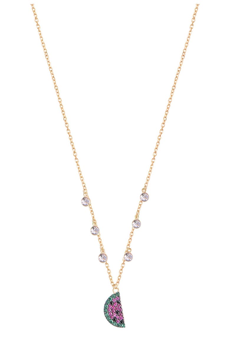 GABI RIELLE 14K Gold Vermeil Sweet Watermelon Gemstone Necklace ...