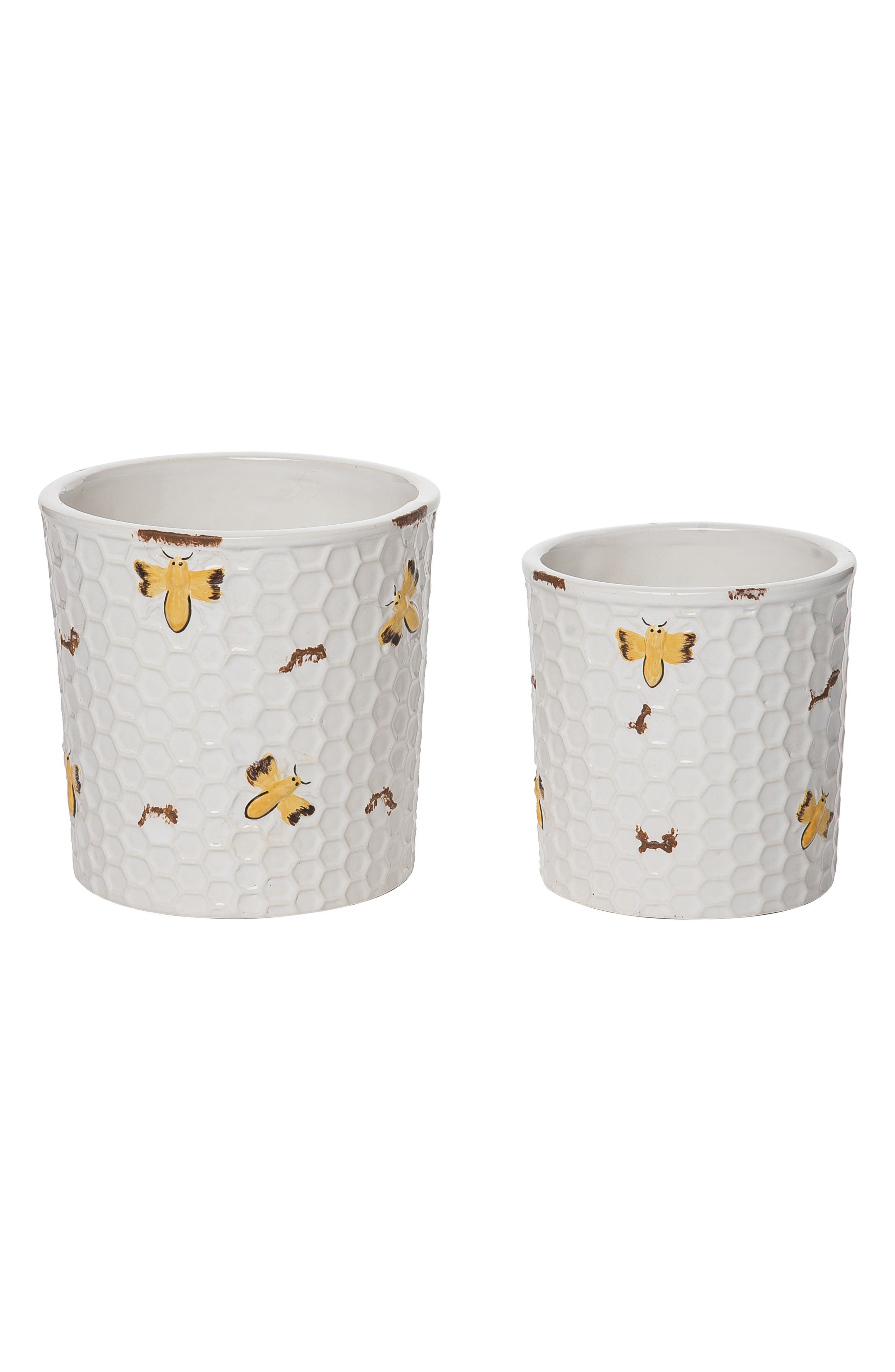 Transpac Set of Two Honey Bee Planter Pots | Nordstromrack