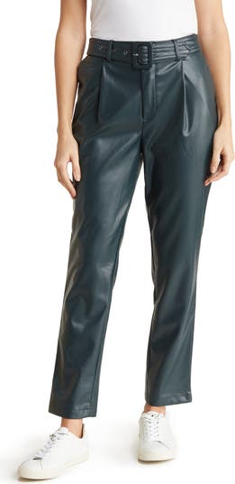 BCBGeneration Belted Faux Leather Pants | Nordstromrack