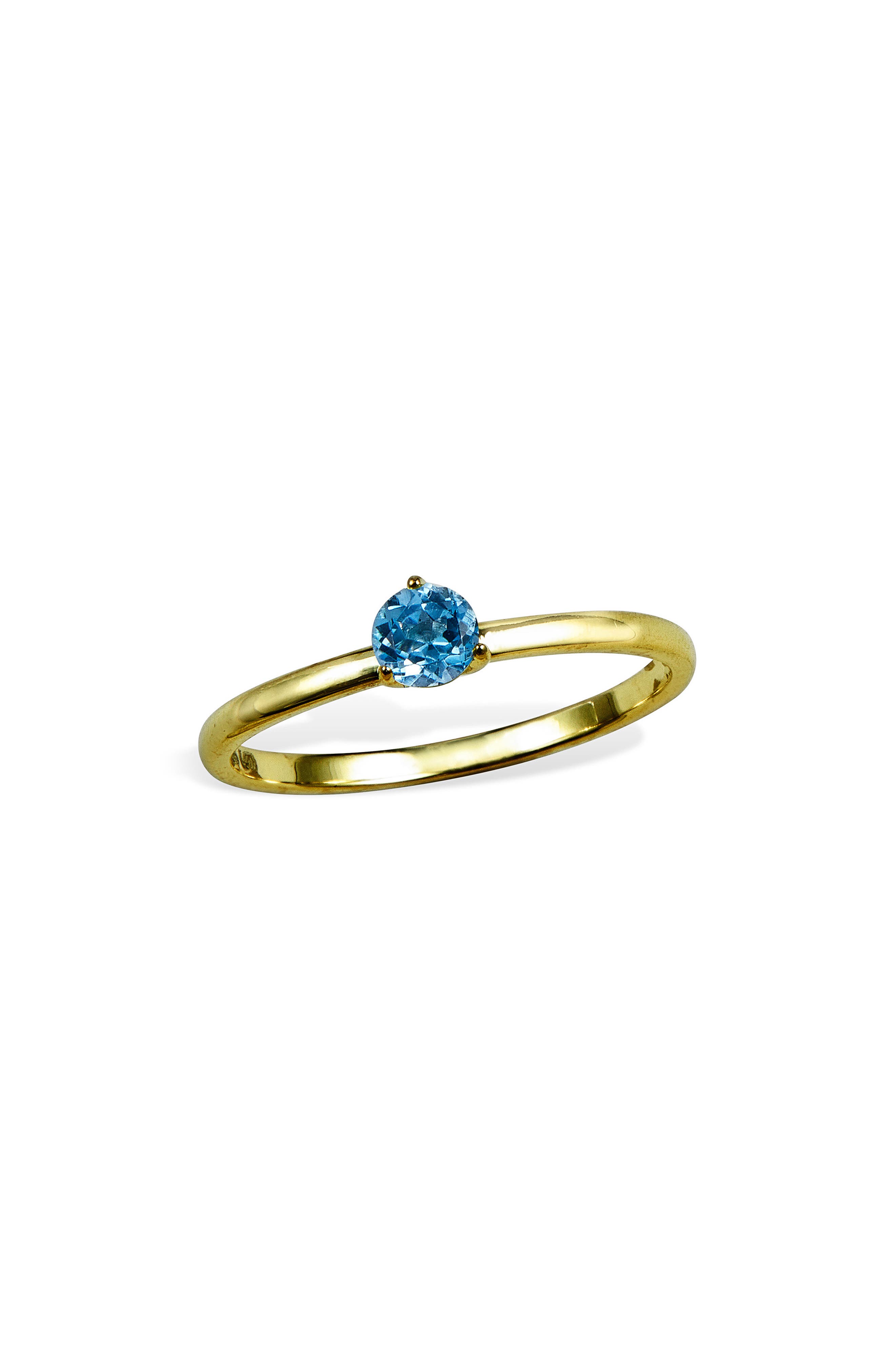 SAVVY CIE JEWELS 18K Gold Vermeil Birthstone Ring | Nordstromrack