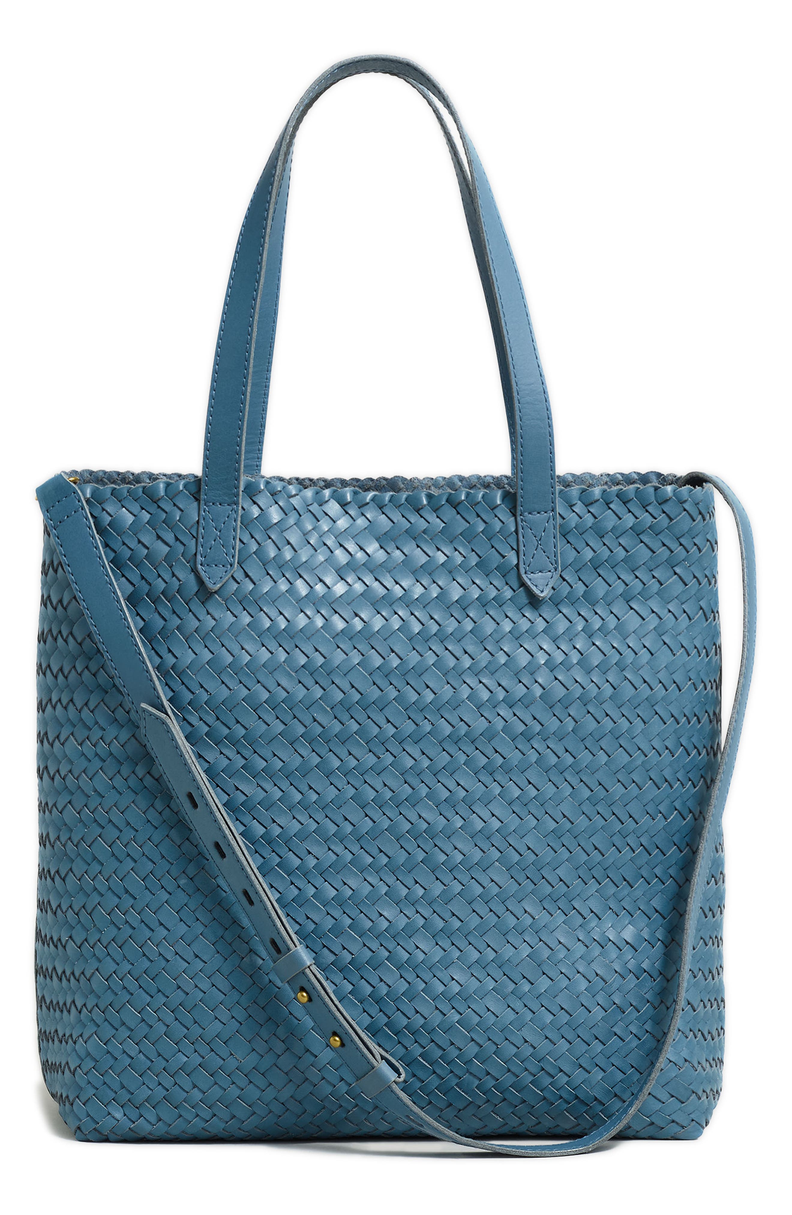 Madewell The Medium Transport Tote: Woven Leather Edition | Nordstromrack