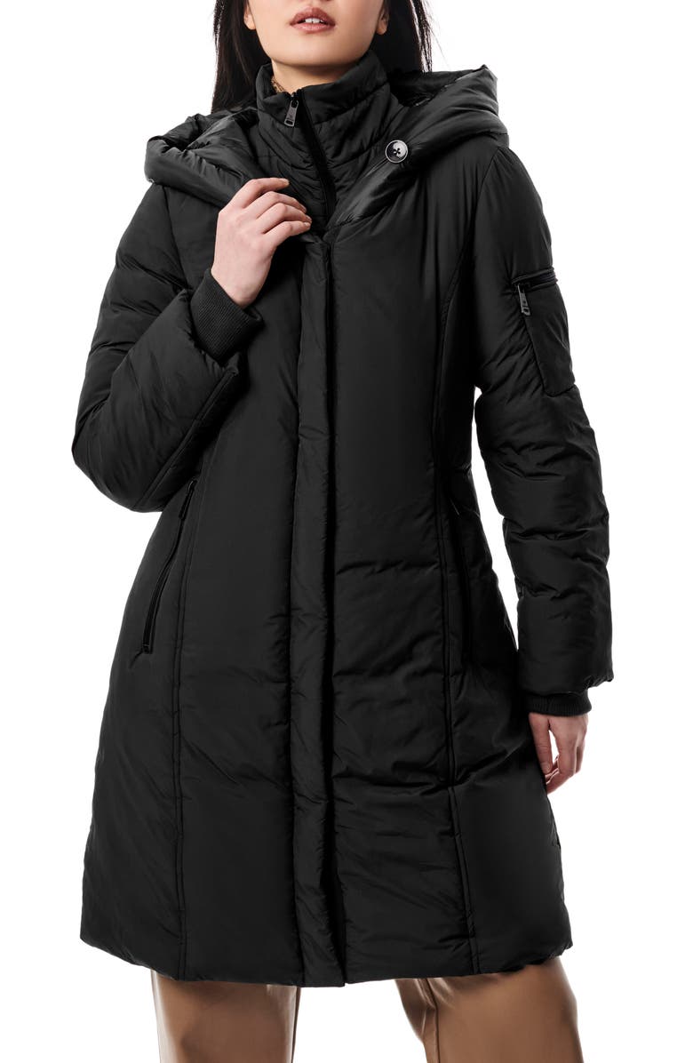 Bernardo Hooded Insulated Recycled Polyester Parka with Bib | Nordstromrack
