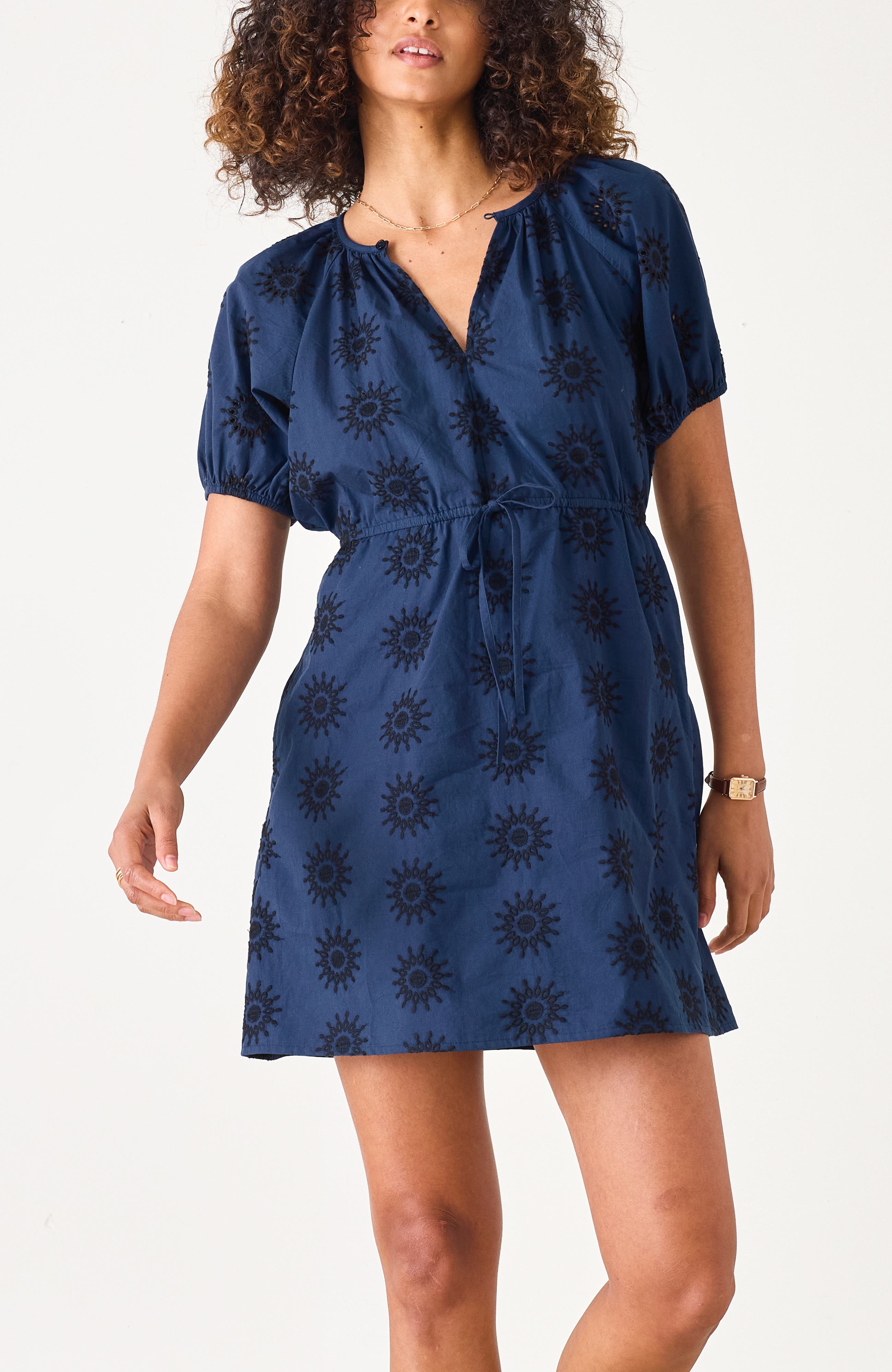 Voyageur by MERSEA Hedy Short Eyelet Dress | Nordstrom
