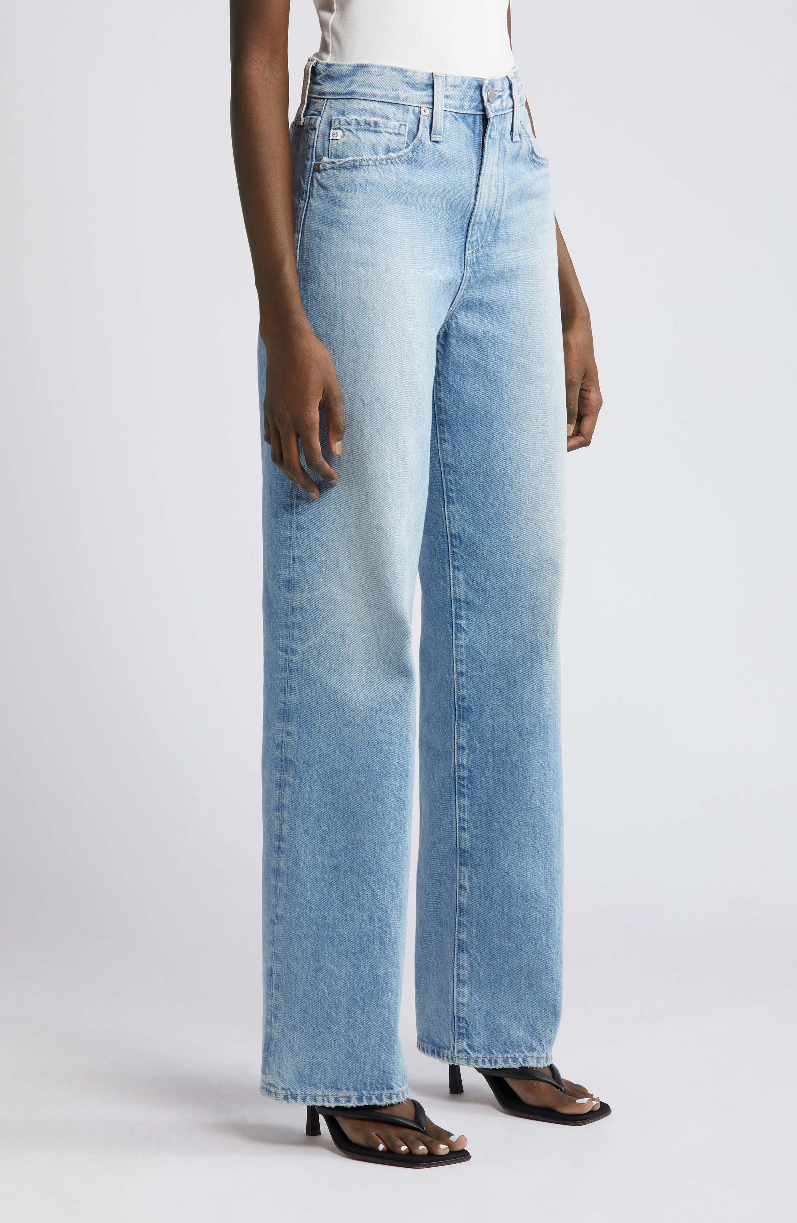 AG Kora High Waist Wide Leg Jeans | Nordstromrack