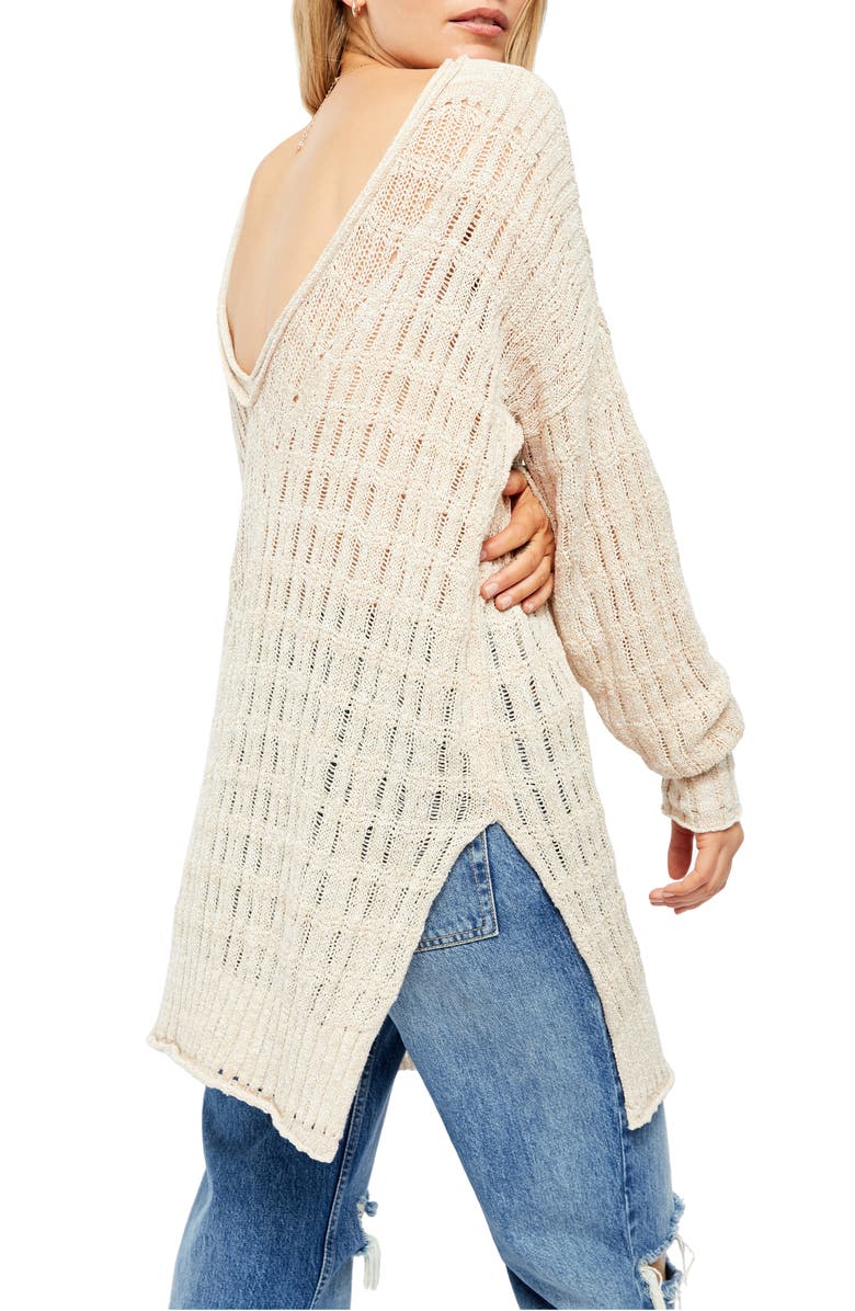 Free People Pretty in Pointelle Tunic Sweater | Nordstromrack