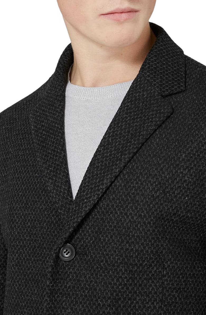 Topman Textured Overcoat | Nordstrom