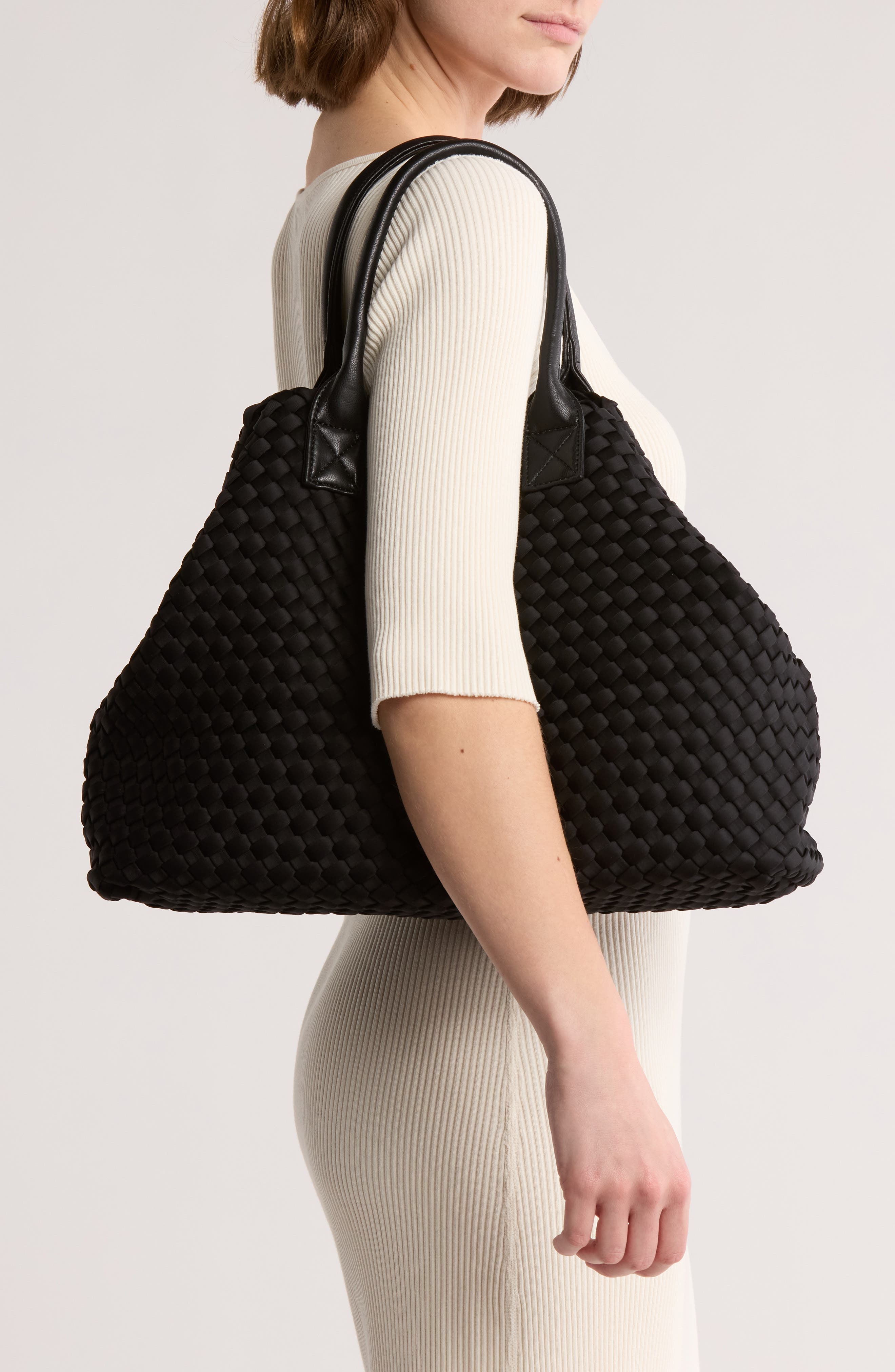 URBAN EXPRESSIONS HANDBAGS Woven Tote Bag & Pouch | Nordstromrack