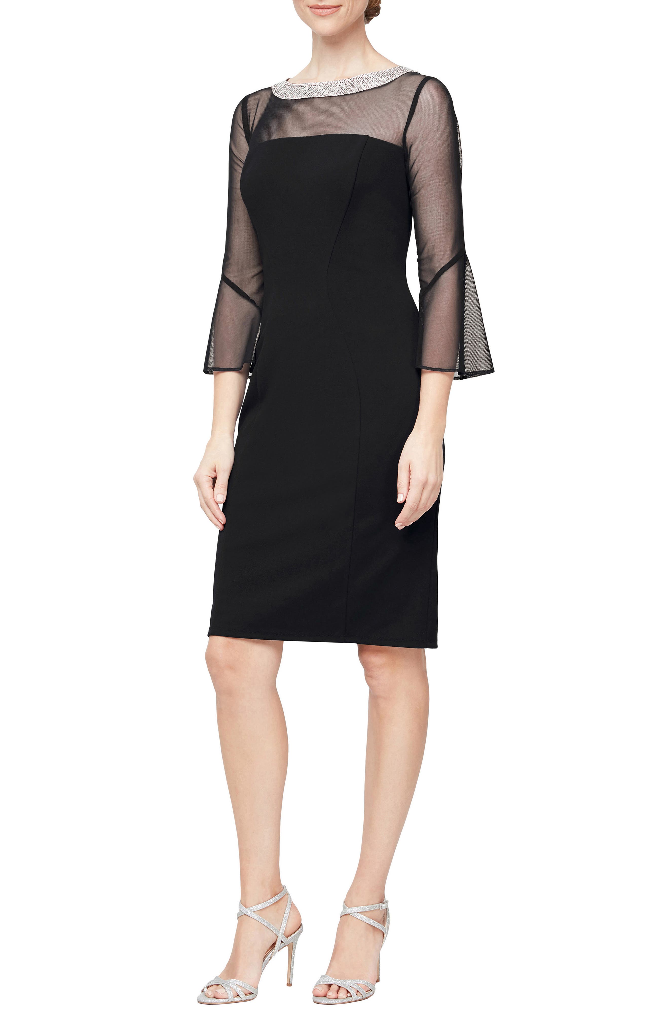 Alex Evenings Embellished Shift Cocktail Dress | Nordstromrack