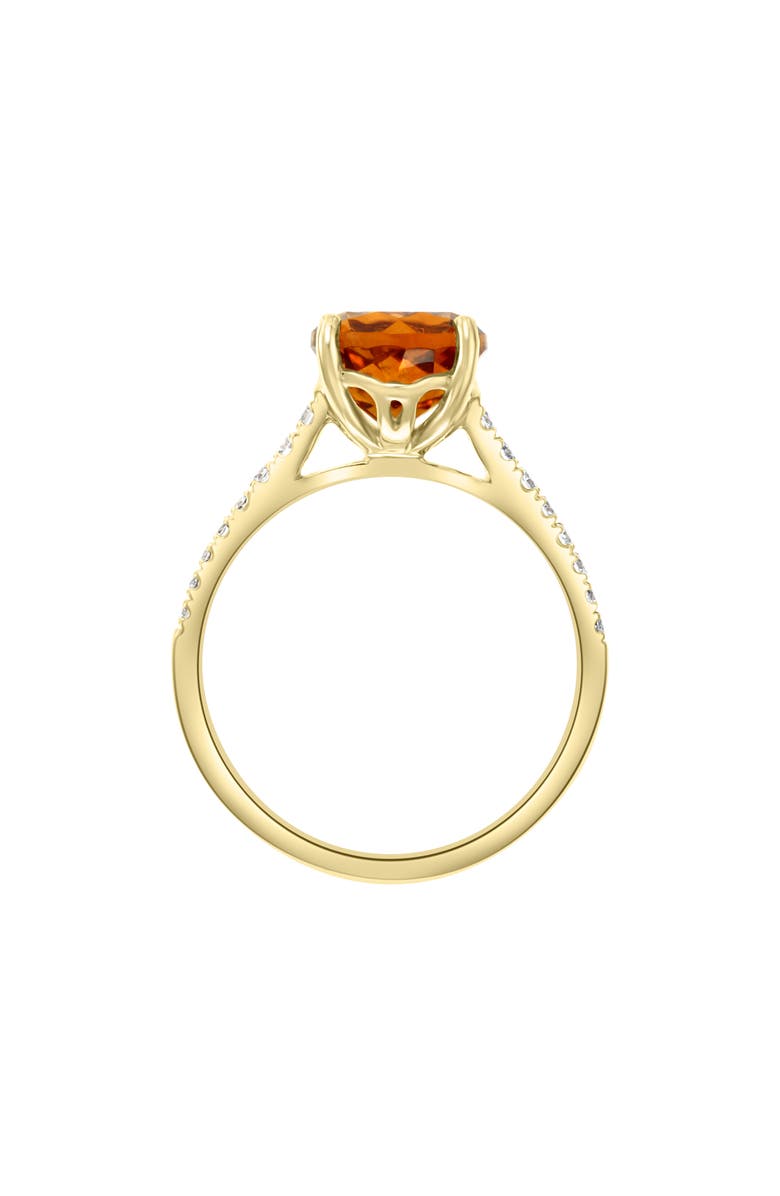 EFFY 14K Yellow Gold Madeira Citrine & Diamond Ring - 0.21ct ...