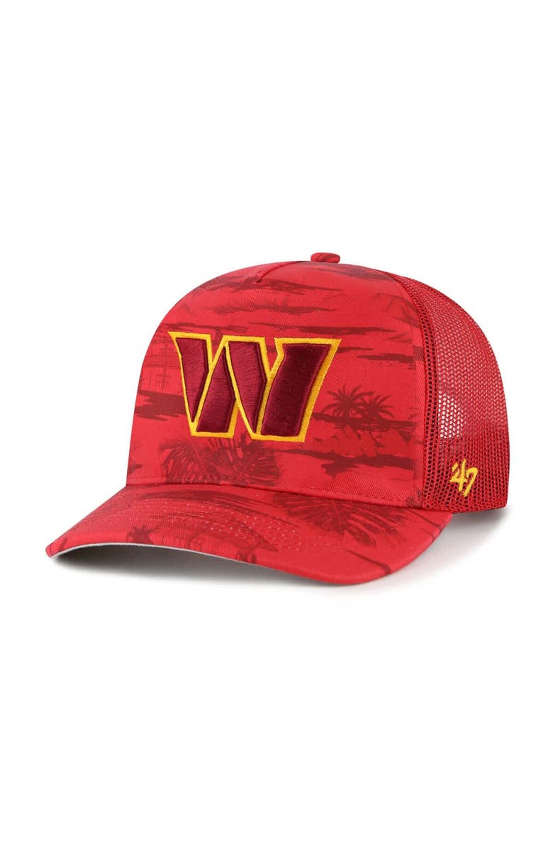 '47 Men's '47 Burgundy Washington Commanders Fiji Trucker Adjustable ...