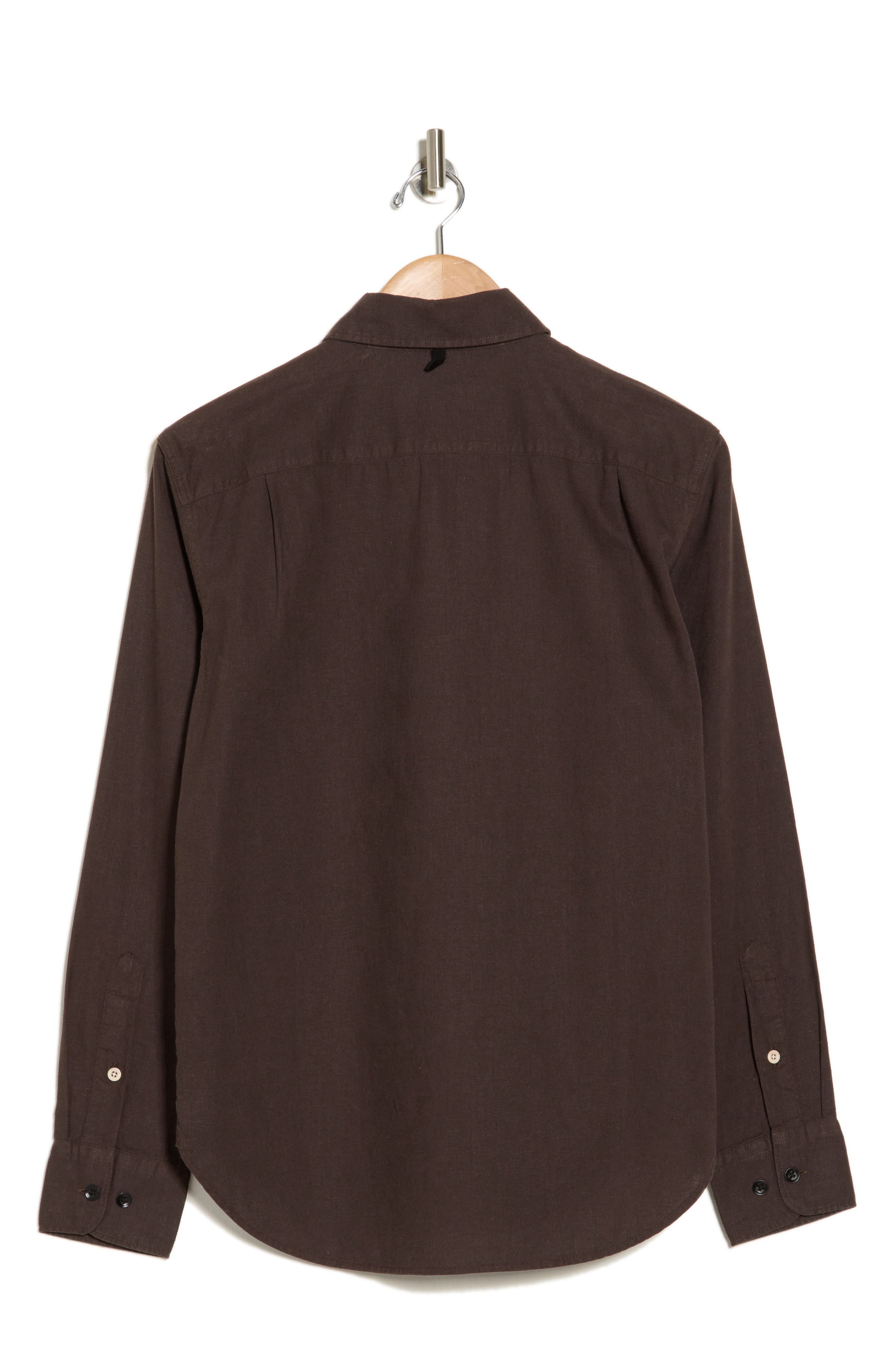 rag & bone Finch Long Sleeve Hemp & Cotton Button-Up Shirt | Nordstromrack