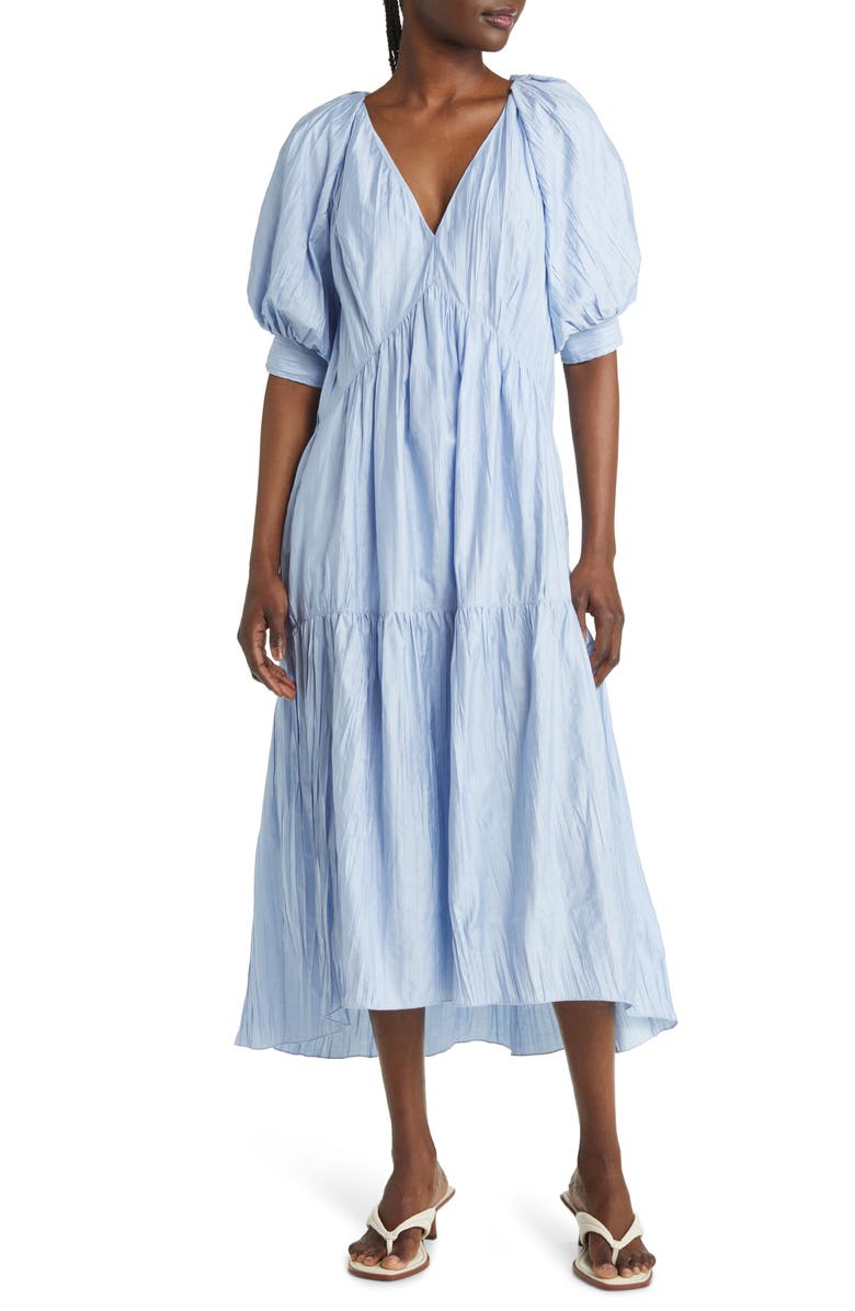 FRAME Puff Sleeve Tiered Maxi Dress | Nordstrom