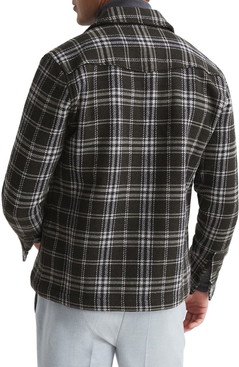Reiss Bonsoir Plaid Flannel Overshirt | Nordstromrack