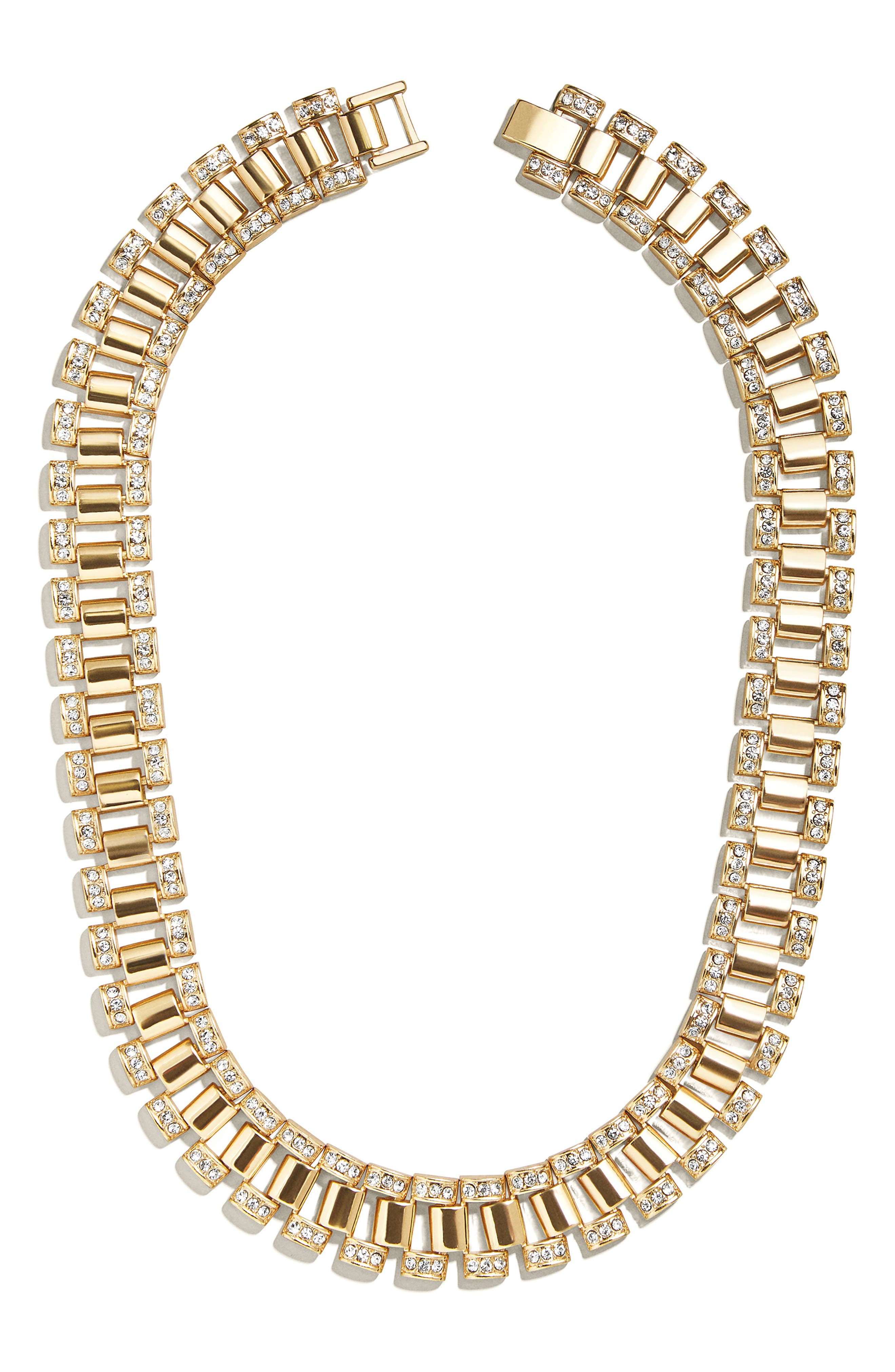 BaubleBar Crystal Chain Link Choker Necklace | Nordstromrack