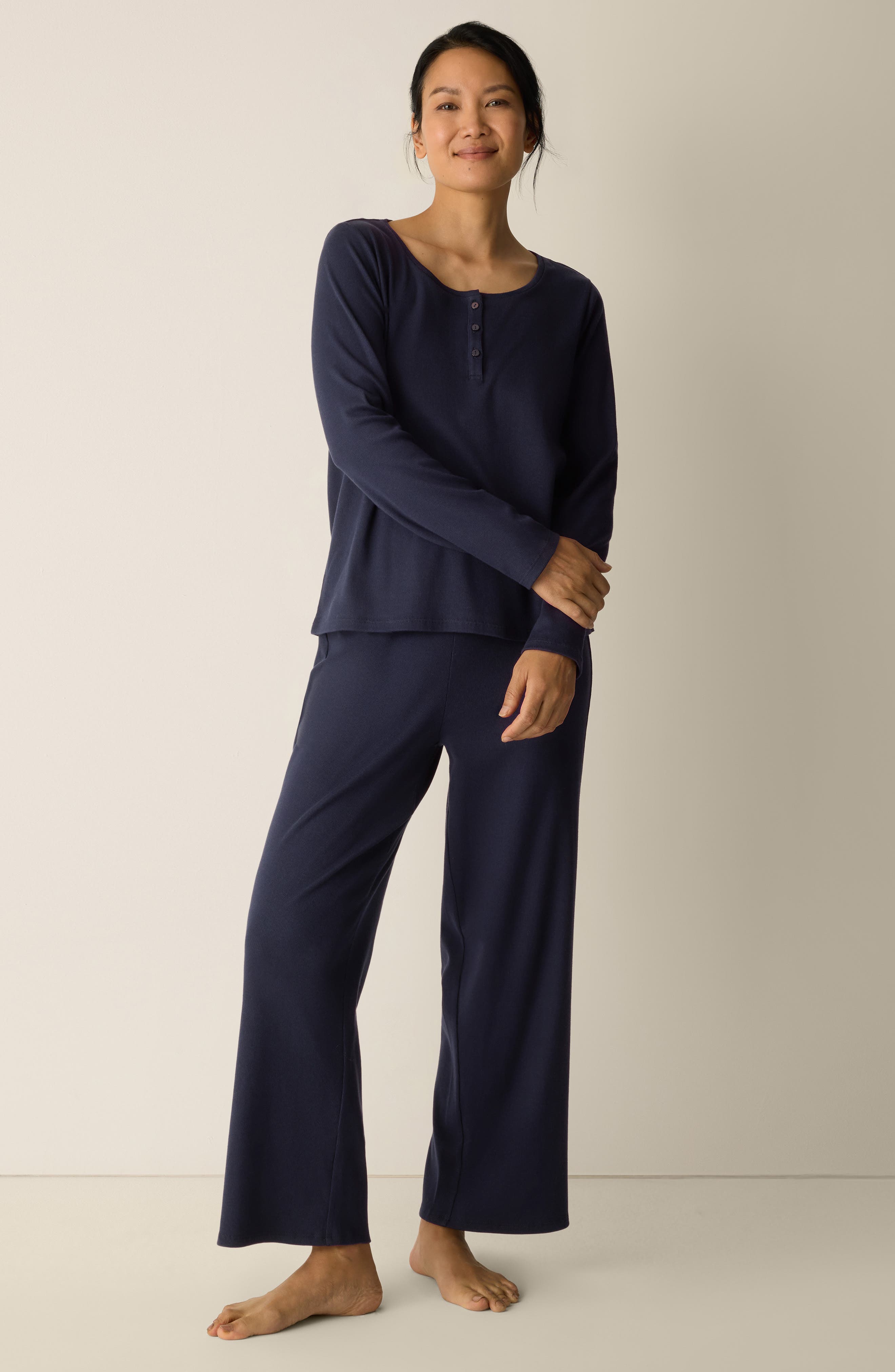 Organic Cotton Wide Leg Lounge Pants (Women) | Nordstrom