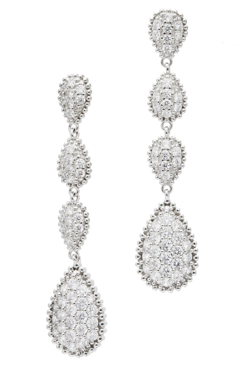 Cubic Zirconia Teardrop Linear Earrings (Women) | Nordstromrack