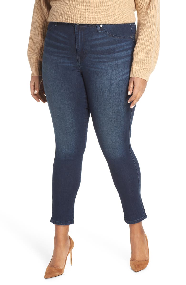 MAXSTUDIO Indigo Perfect Vintage Double Button No Gap High Rise Ankle ...