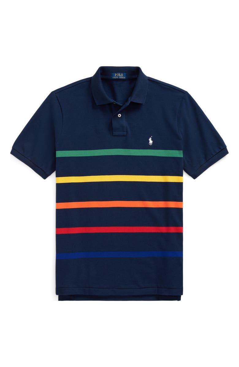 Polo Ralph Lauren Stripe Piqué Polo | Nordstromrack