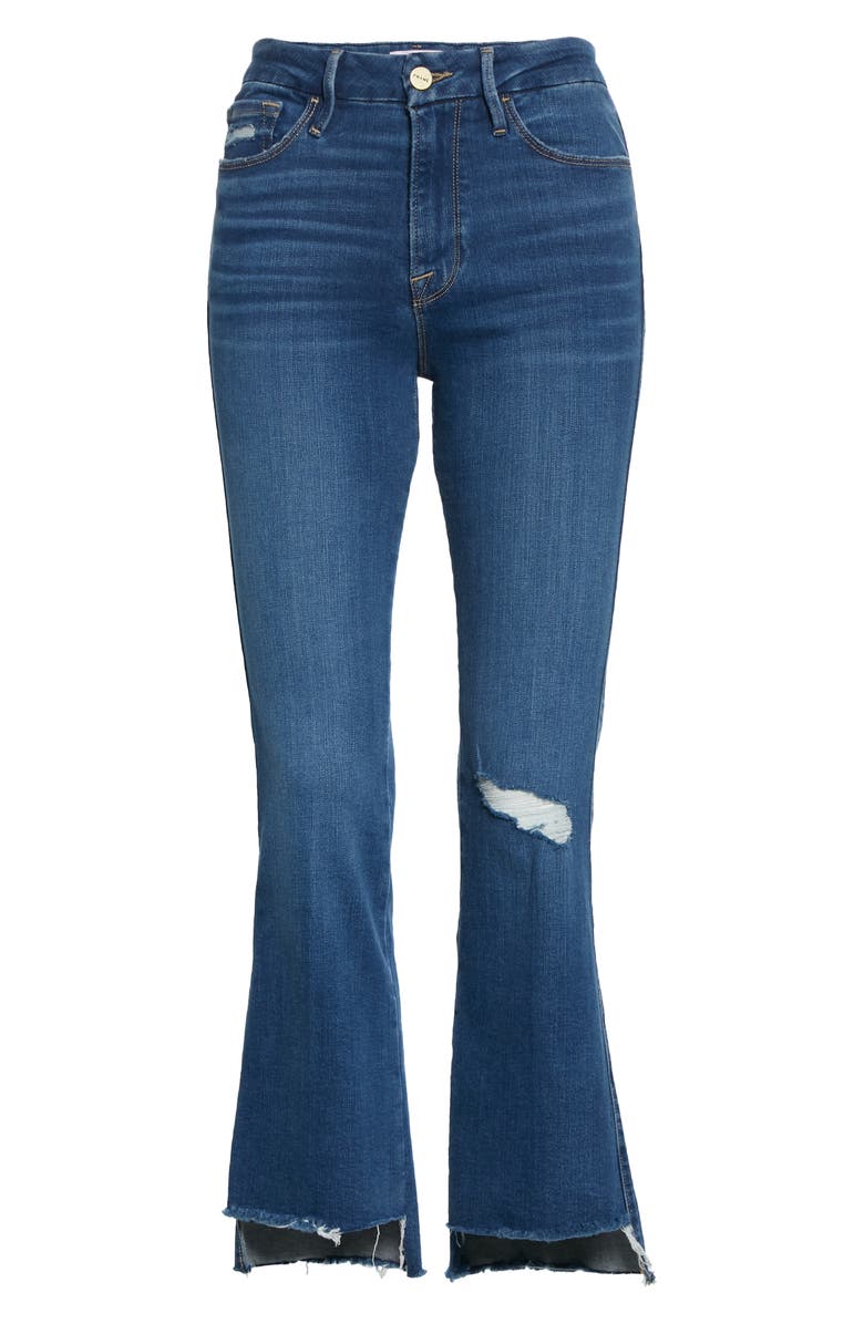 FRAME Le Crop Mini Boot High Waist Step Hem Jeans | Nordstromrack