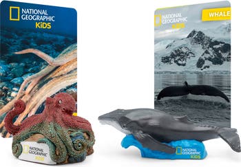 tonies National Geographic Whale & Octopus Tonie Audio Character Bundle ...
