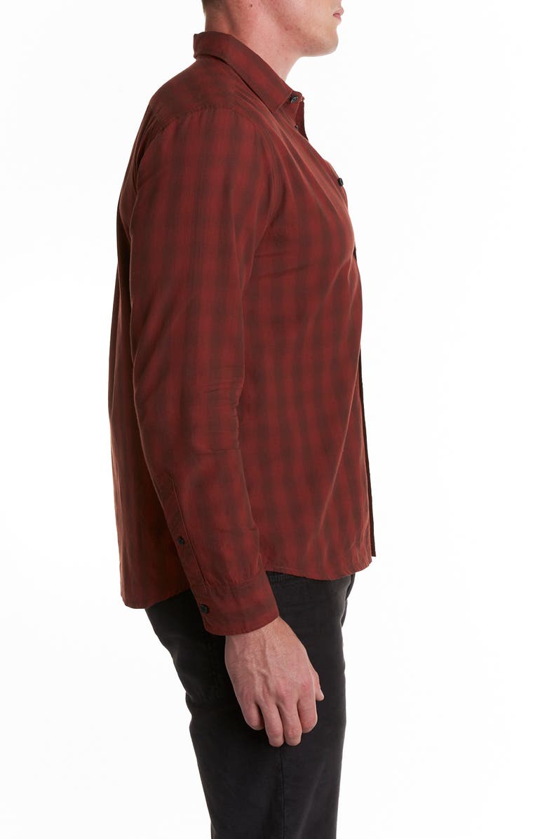 Billy Reid Tuscumbia Standard Fit Ombré Check Button-Up Shirt | Nordstrom