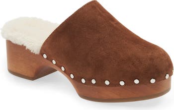 rag & bone Mara Genuine Shearling Clog (Women) | Nordstrom