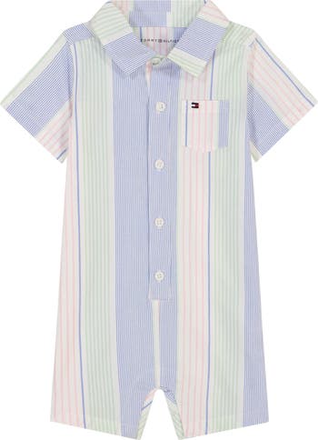 Tommy Hilfiger Stripe Cotton Romper | Nordstromrack