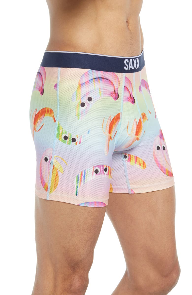 SAXX Volt Banana Print Performance Boxer Briefs | Nordstrom