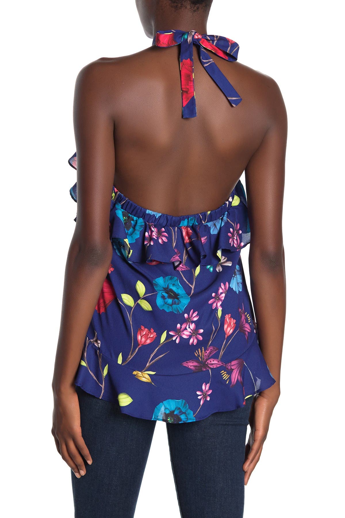 Parker Ruffle Floral Halter Top | Nordstromrack